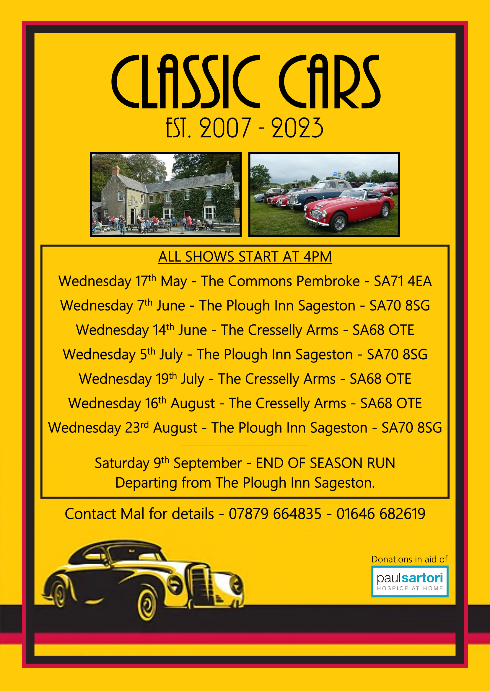 Classic Car Shows 2023 Paul Sartori